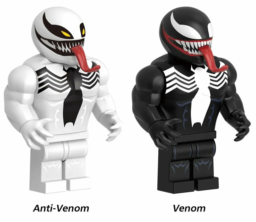 Набор минифигурок Мстители Веном / Venom совместимы с конструкторами лего 2шт (5см, пакет)