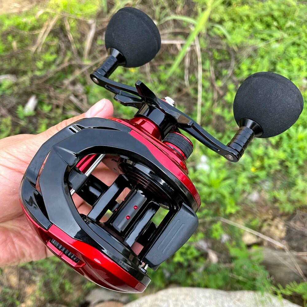 GHOTDA Мультипликаторная катушка Magnetic Baitcasting Reel 6.4 8+1BB 15кг Left-Hand