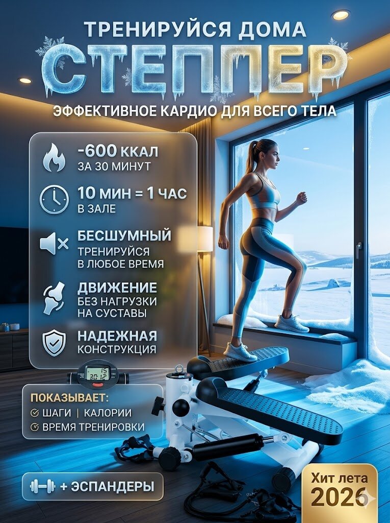 Степпер тренажер для дома 150кг тренажер для похудения для ходьбы