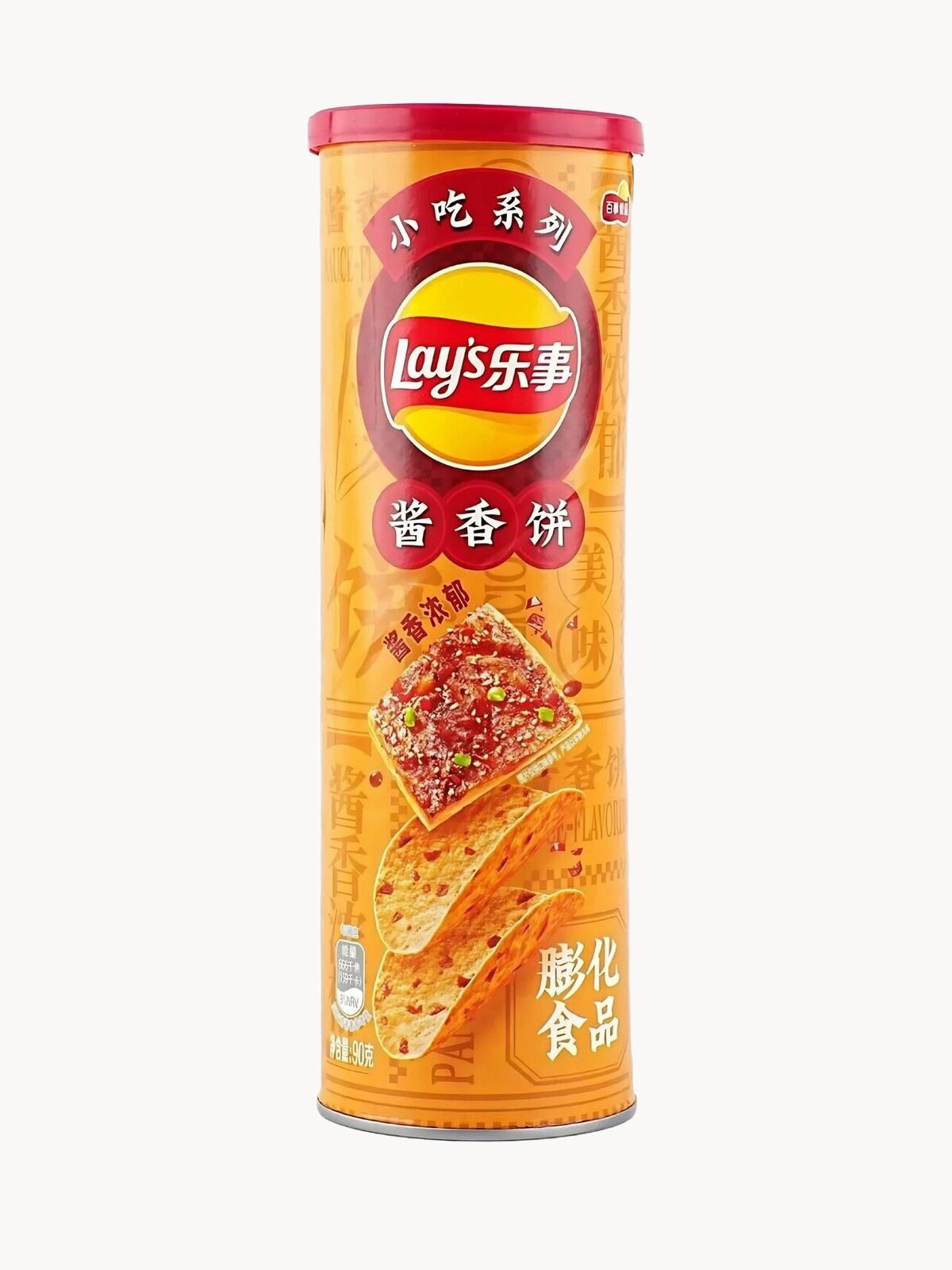Картофельные чипсы Lays Stax, со вкусом овощных панкейков с соусом, 90 гр