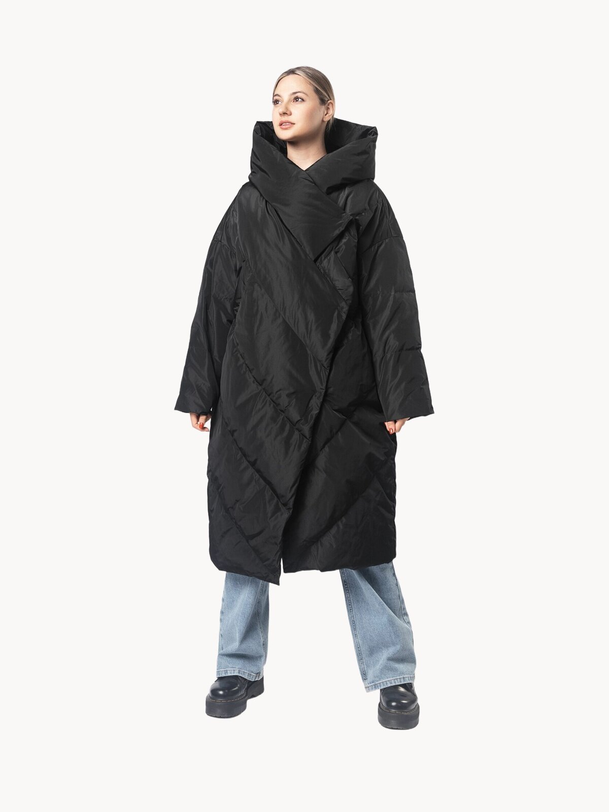 Пуховик Feeling Backs Оверсайз больших размеров