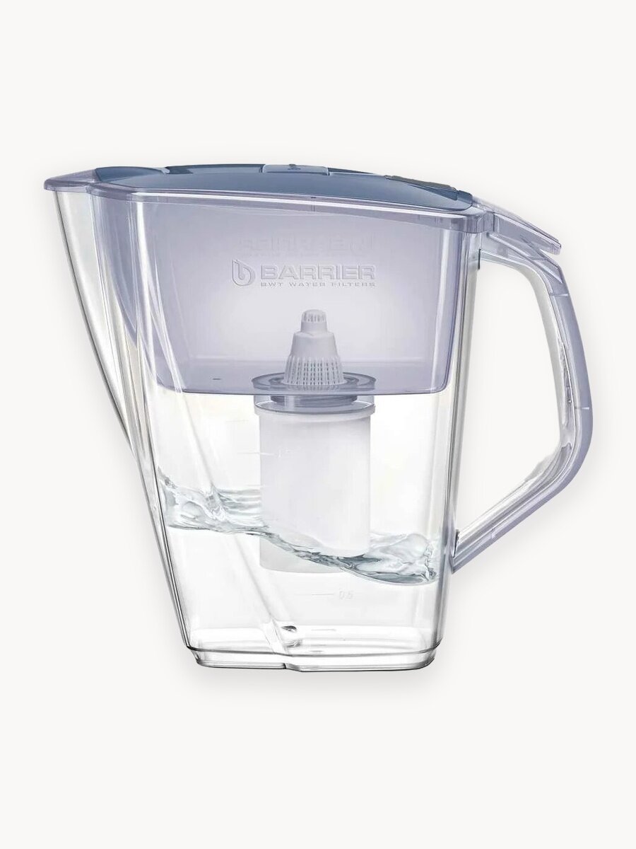 Фильтр-кувшин для очистки воды Барьер прайм лесная голубика 4,2л В55СР00, металлический, 4.2 л
