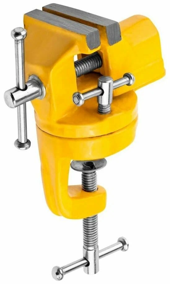 Тиски STAYER настольные поворотные, с винтовым зажимом, 50 мм 3247-50