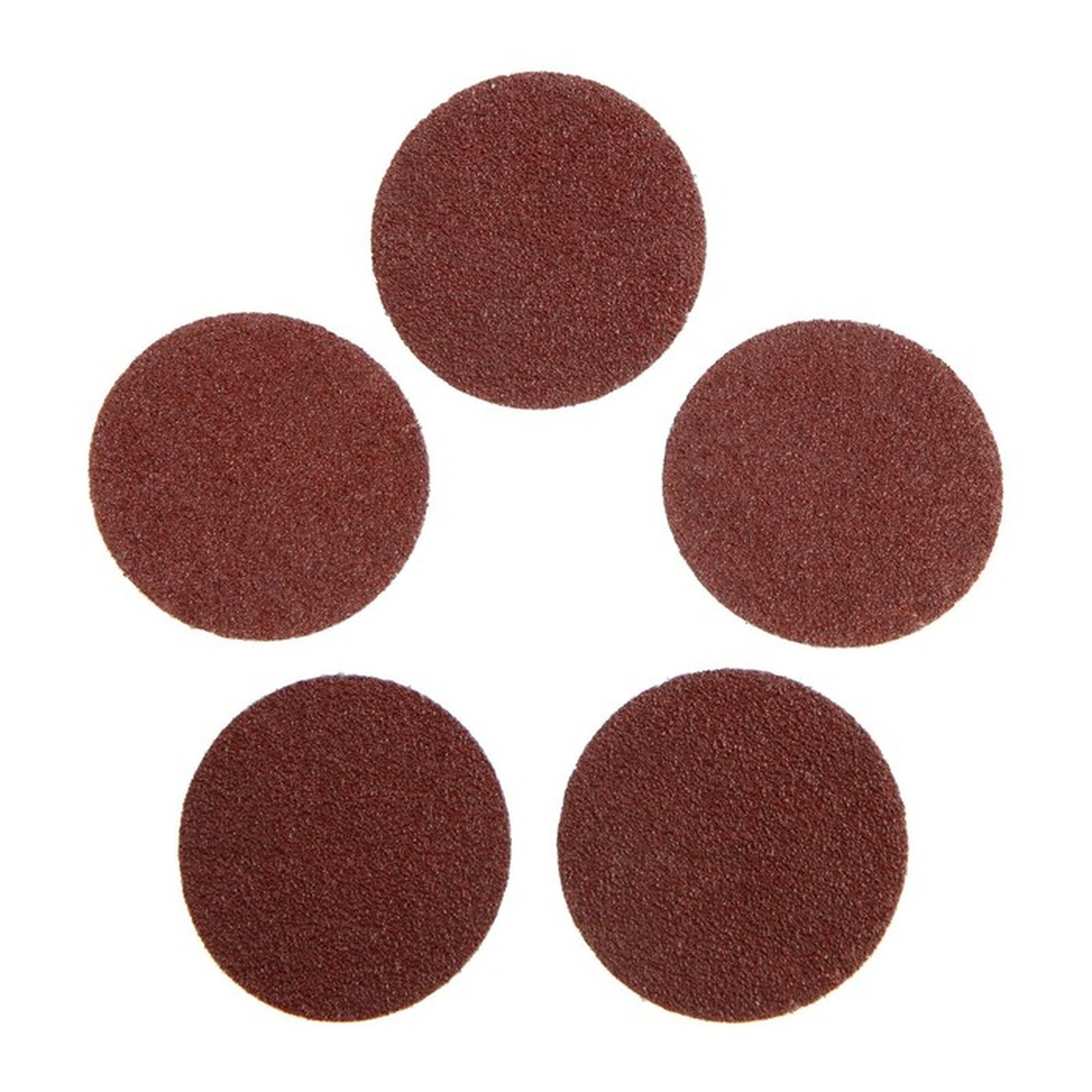 Круг абразивный шлифовальный тундра, для дрели, М8, 75 мм, P60, 5 шт.