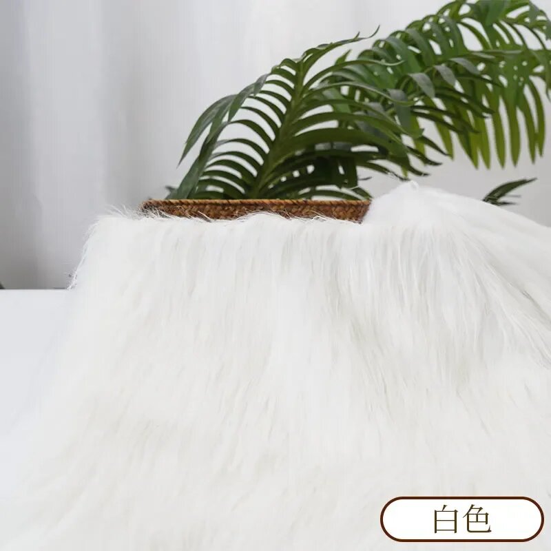 Искусственный мех, Xintianji, 45x25 см Белый, 2