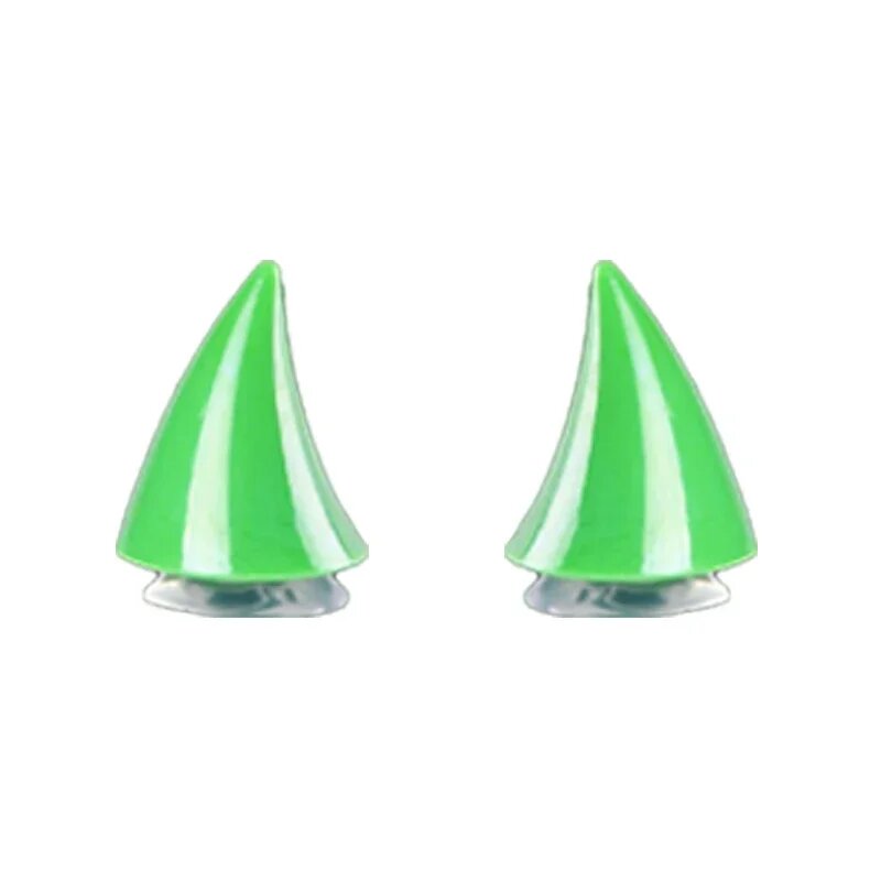 Шлем Дьявол Рога Stikcer мотоцикл электрический стиль украшение головной убор Изумрудный, 2pcs