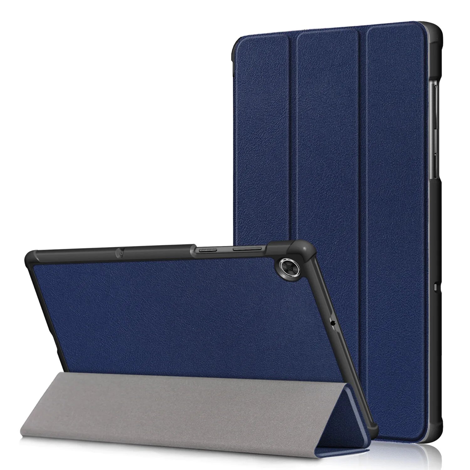 Кожаный чехол для Lenovo Tab M10 FHD Plus Темно-синий, M10 FHD Plus X606F X, dark blue
