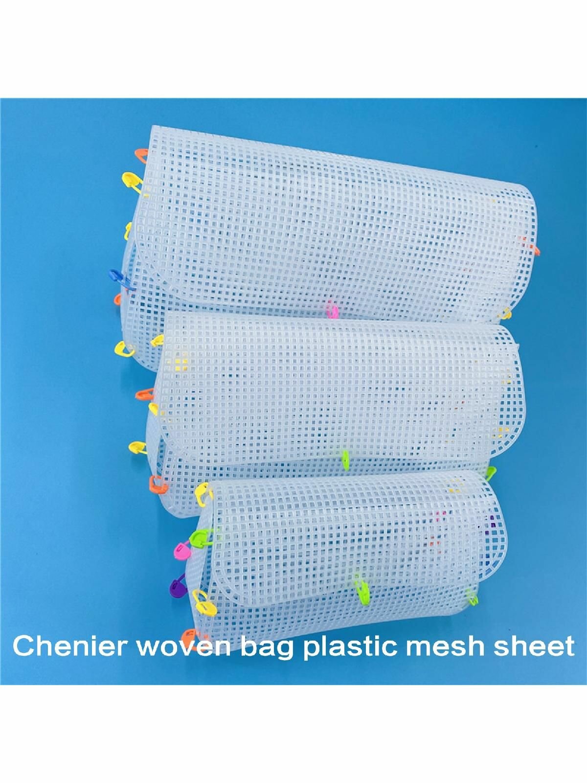 Пластиковая сетка для вязания сумок