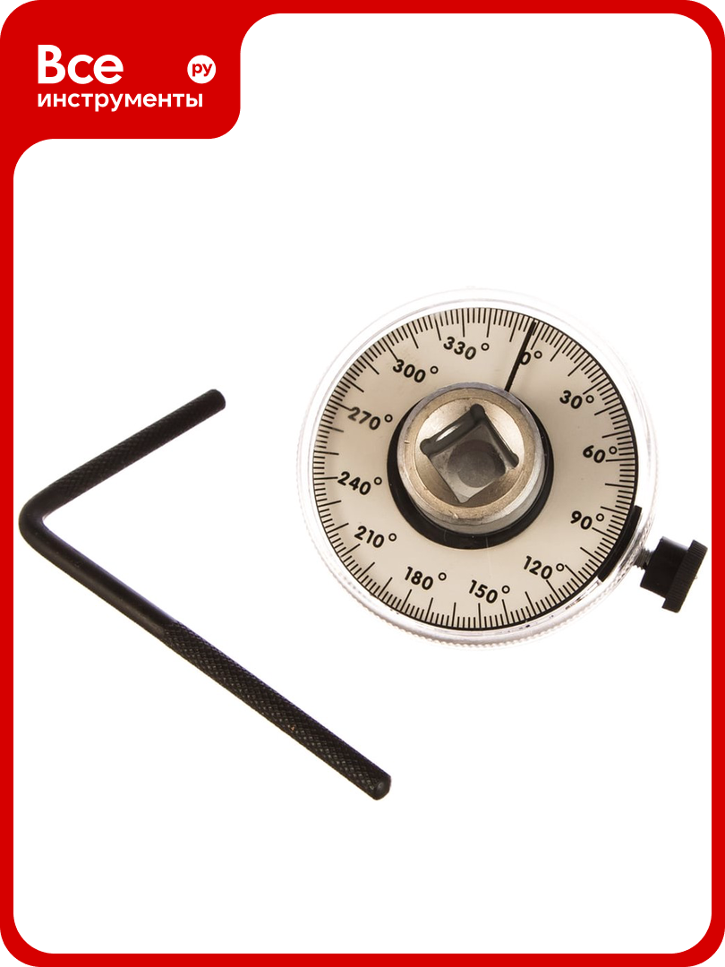 Механический угломер 1/2 АвтоDело 40436 14720, с крепежом, для использования в качестве промежуточного