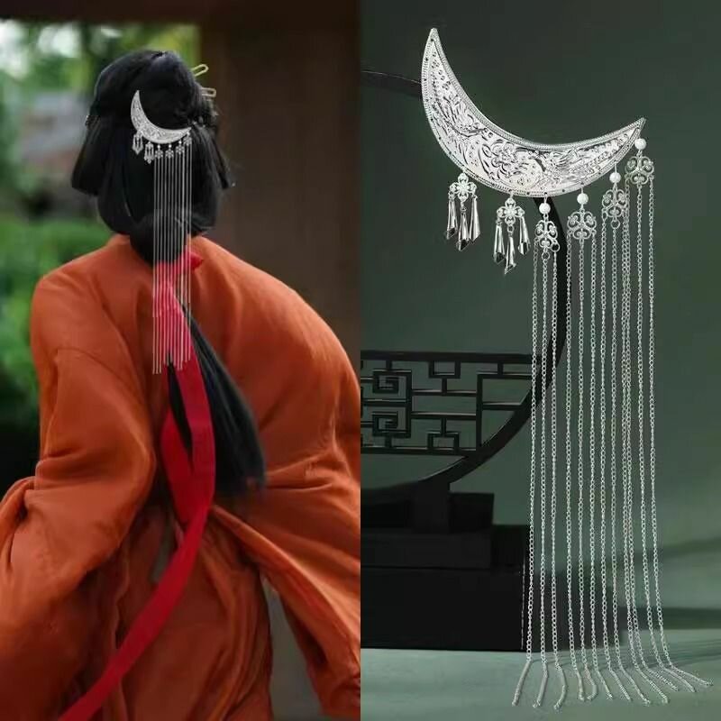 Женский летний головной убор, заколка для волос с кисточками, китайский этнический аксессуар для ханьфу.