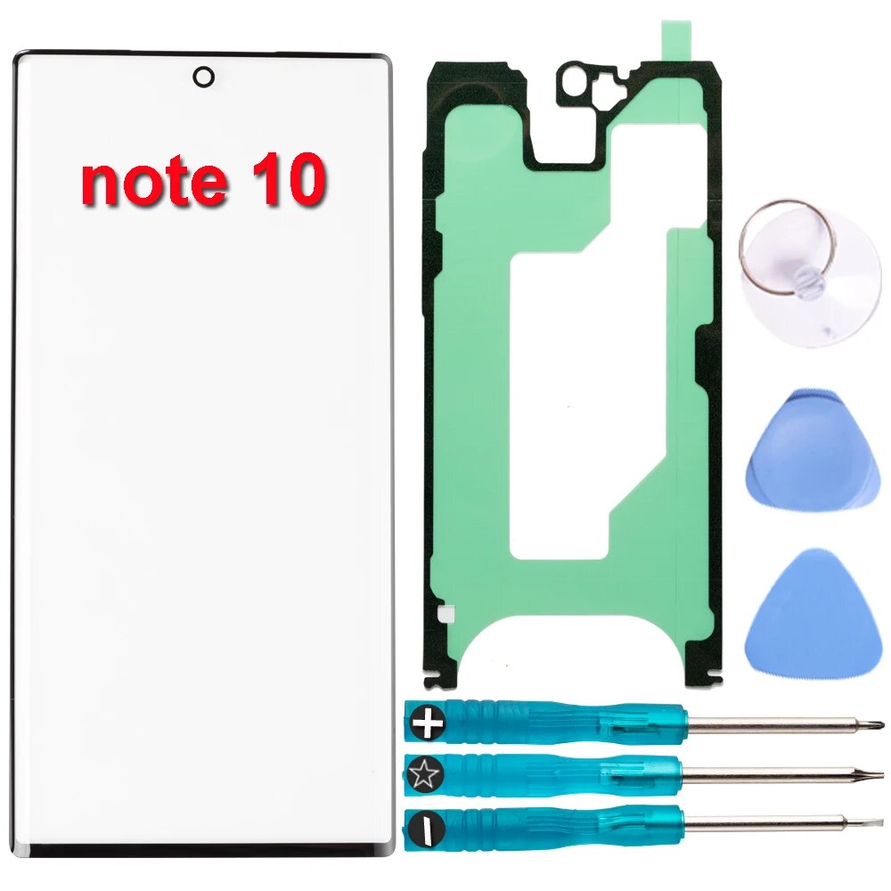 Передняя внешняя стеклянная линза для Samsung Galaxy Note 8 9 10 Plus 20 Ultra N950 N950F N960 N960F ЖК-экран с сенсорной панелью, стеклянная линза For Note 10