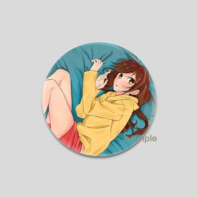 58/44/32 мм аниме CloverWorks, круглые мягкие пуговицы, милая брошь в виде фигуры для рюкзака, украшения одежды, модные подарки