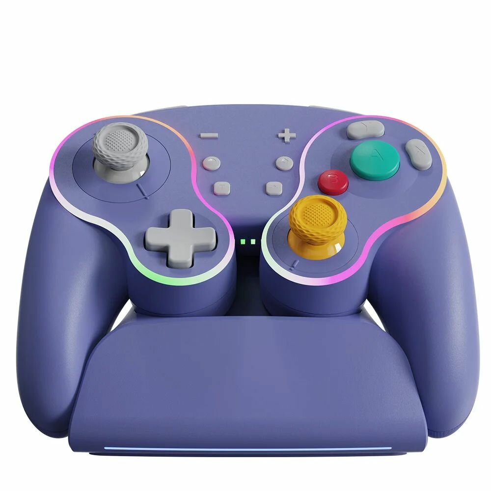 STORM WYRM Беспроводной контроллер с зарядной станцией для ПК Switch / Lite / OLED и Android, ретро-кнопка GameCube