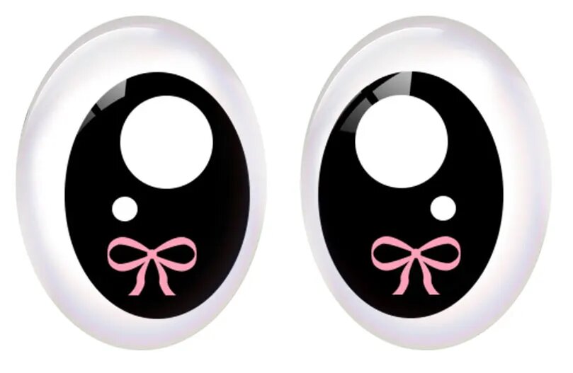 Стеклянные кабошоны для бижутерии 5 шт Черный, 18x25mm--5pairs, A