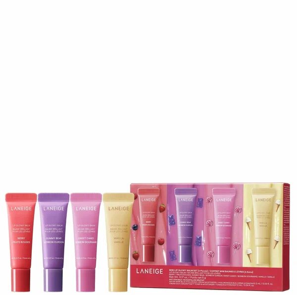 LANEIGE Набор бальзамов для губ Mini Lip Glowy Balm Set
