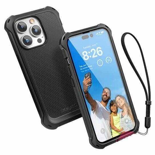 Ударостойкий чехол Catalyst Crux с Magsafe для iPhone 14 Plus 6.7", черный (Stealth Black)