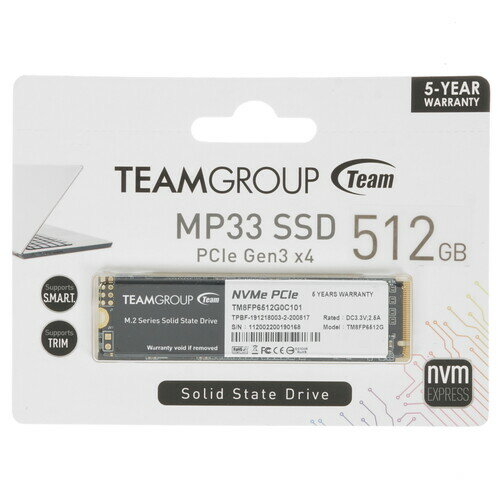 SSD M.2 накопитель TEAMGROUP TM8FP6512G0C101