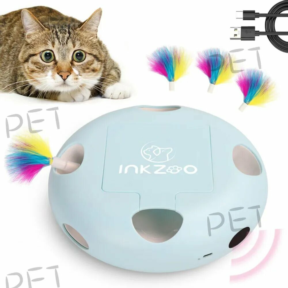 Интерактивная умная забавная игрушка для домашних животных cat box дразнилка для котят и котов