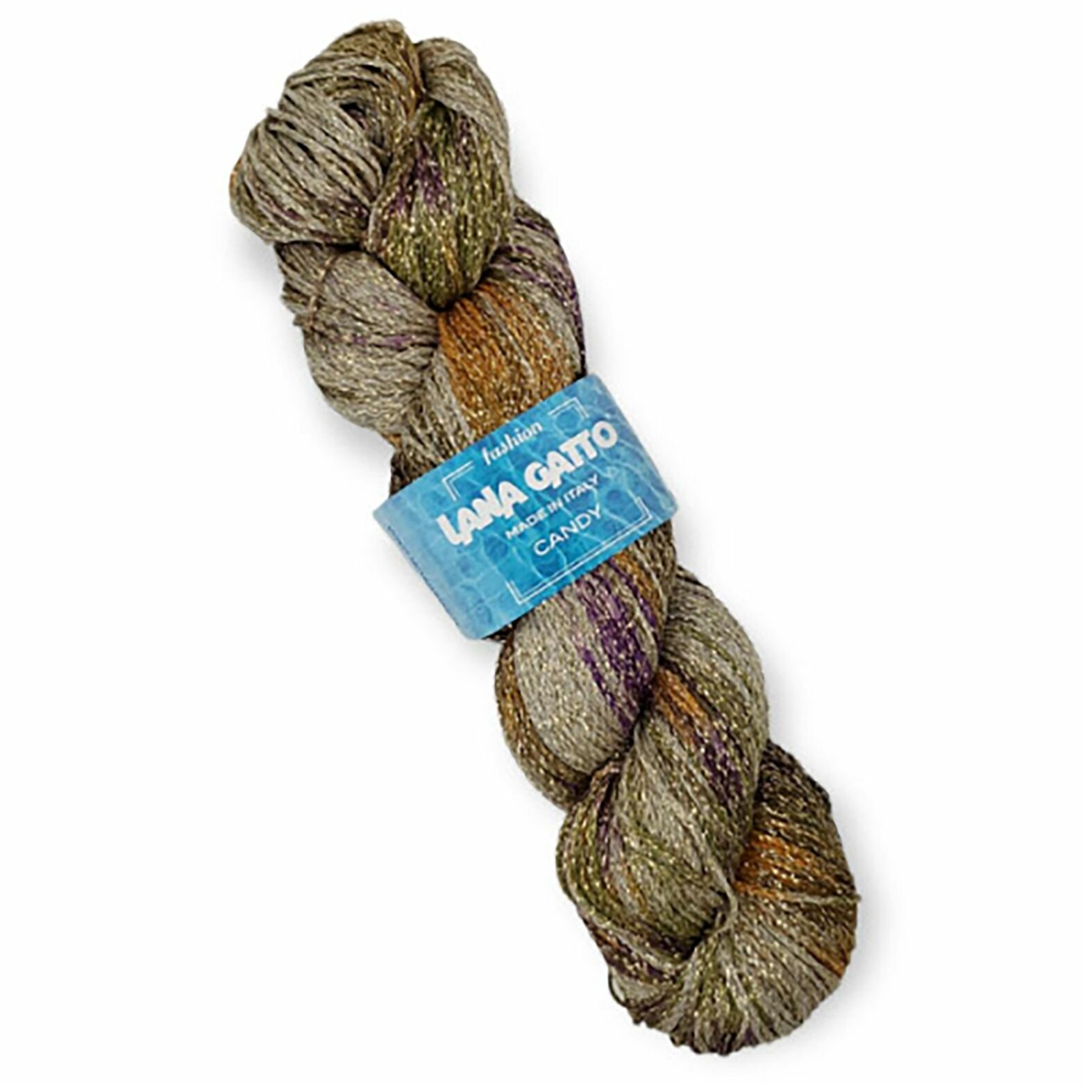 1 Моток LANA GATTO CANDY, 80% Вискоза 20% Металлизированный полиэстер, Цвет-9596