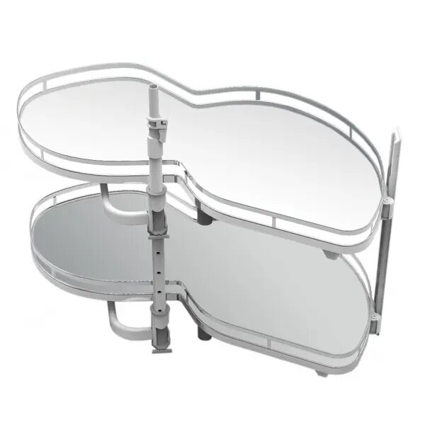 Волшебный уголок для кухни с доводчиком правый 55x90x70 см цвет серебро