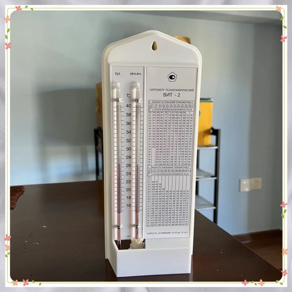 Гигрометр-психрометр ВИТ-2 (+15+40гр.) с поверкой