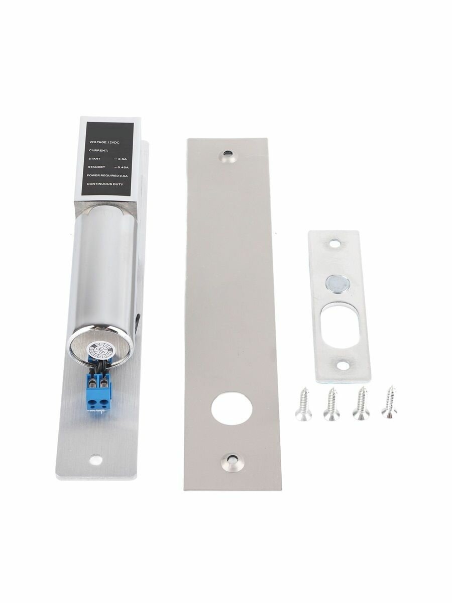 Электрический магнитный врезной замок 12 В постоянного тока EL-2LC, автоматический дверной замок с болтом, индукционная система контроля доступа