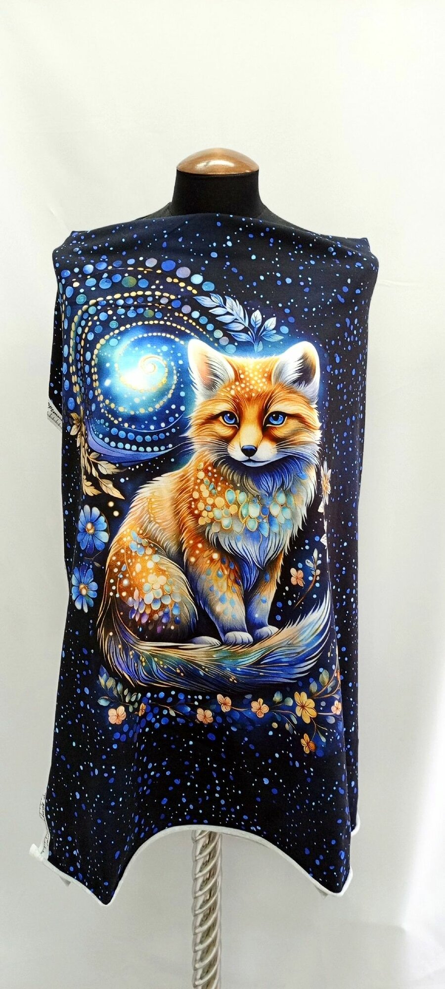 Трикотаж кулирка с лайкрой купон "Лиса", ткань для шитья, 77*180