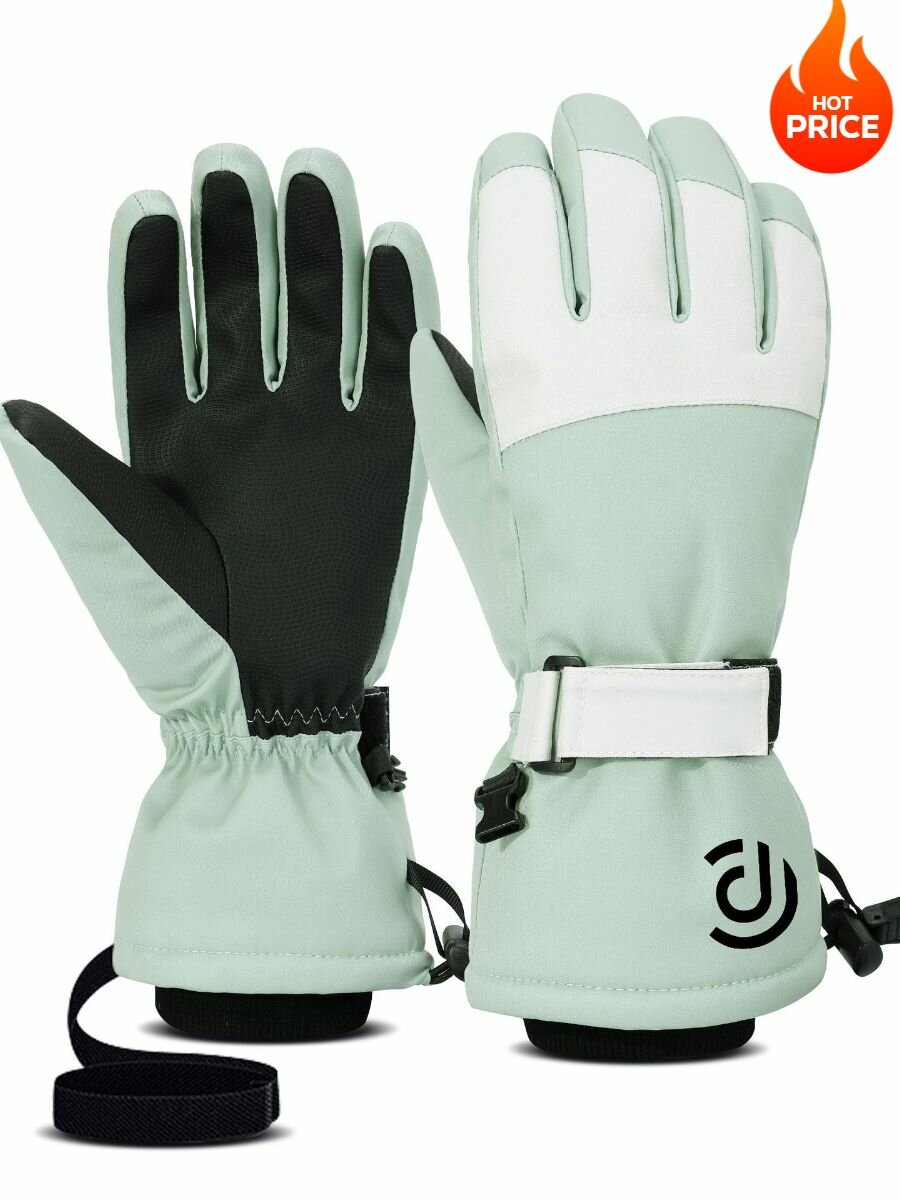 Теплые зимние перчатки для катания на лыжах, мужские и женские