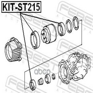 Ремкомплект дифференциала Febest арт. kit-st215