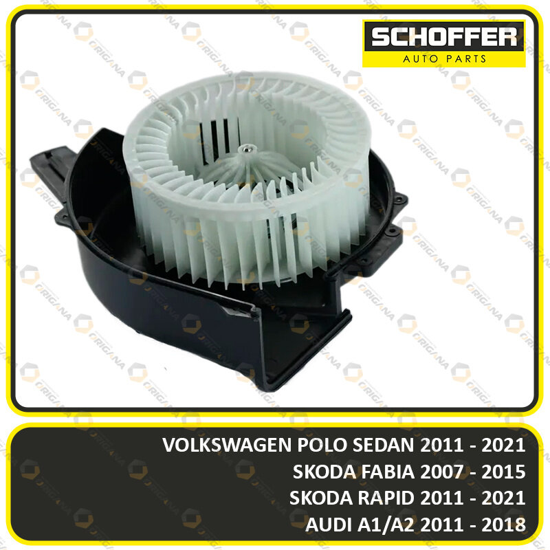 Вентилятор отопителя салона мотор печки VOLKSWAGEN POLO , SKODA FABIA , RAPID , AUDI A3 , фольксваген поло , шкода фабиа , шкода рапид , ауди А3