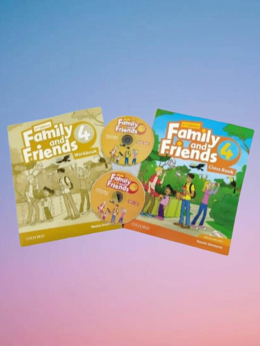 Family and Friends 4 2nd Edition (Полный комплект: Сlass Вoоk with МultiROМ + Wоrkboоk + МP3-CD)