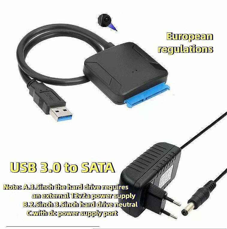 MINGCVIL USB 3.0 SATA Адаптер для жесткого диска SATA 3.0 EU Adapter