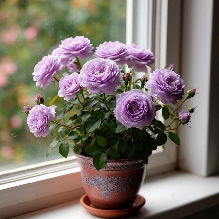 Роза махровая комнатная, семена