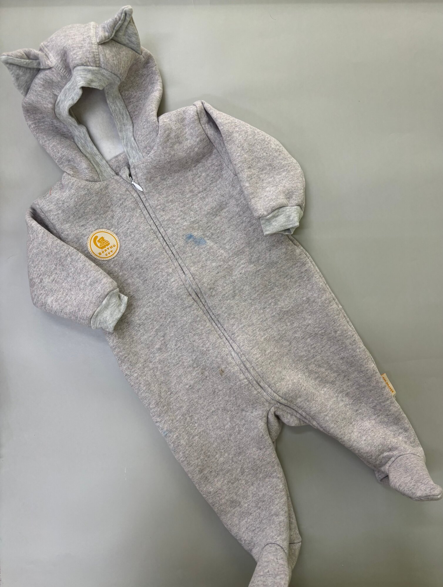 Комбинезон для малышей "Желтый кот" 105ф3 62 - 68