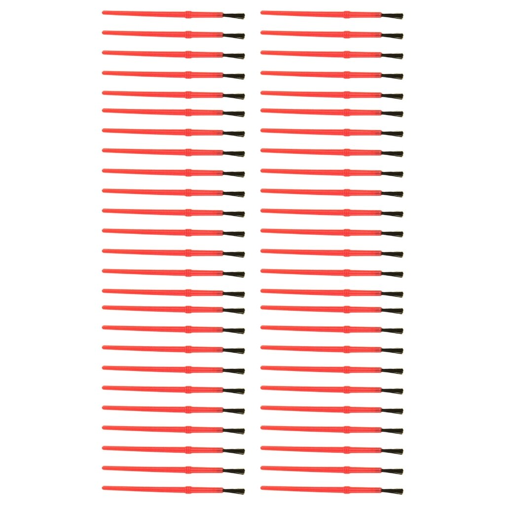 50 шт, маленькая кисточка для рисования, пластиковая кисточка