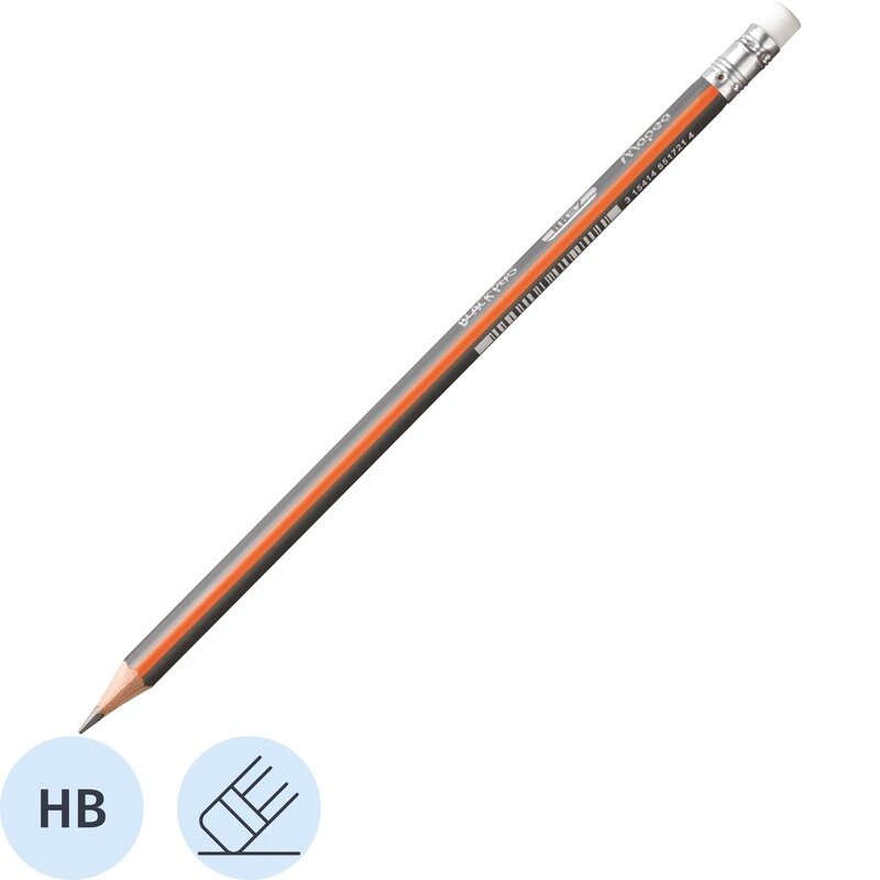 Карандаш чернографитный Maped BLACK PEP'S, HB, дерево, трехгран, с ласт,851721