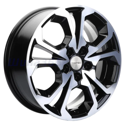 Литой колесный диск Khomen Wheels KHW1711 (DFM AX 7) 6,5x17/5x108 ET43 D65,1 Black-FP