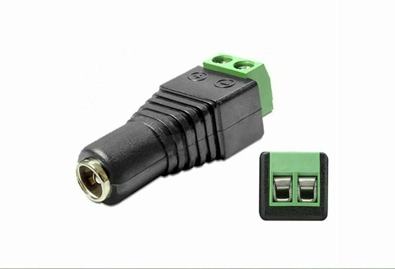 Разъем питания Amatek AVC-DC-FT гнездо 2,1х5,5 с клеммной колодкой под винт