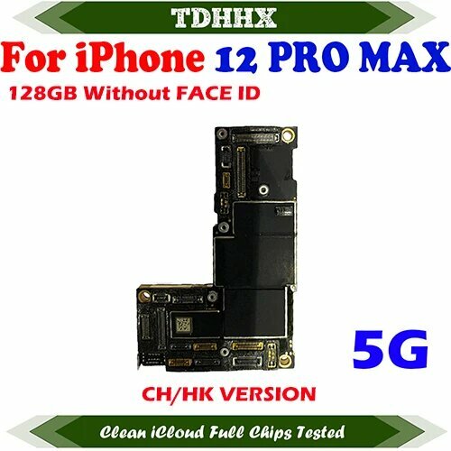 Материнская плата CleaniCloud, полностью рабочая хорошо для iPhone 12Pro/12 Pro MAX, материнская плата с лицевым идентификатором, материнская плата OK, 12 мини 12PM 128G No Face CH