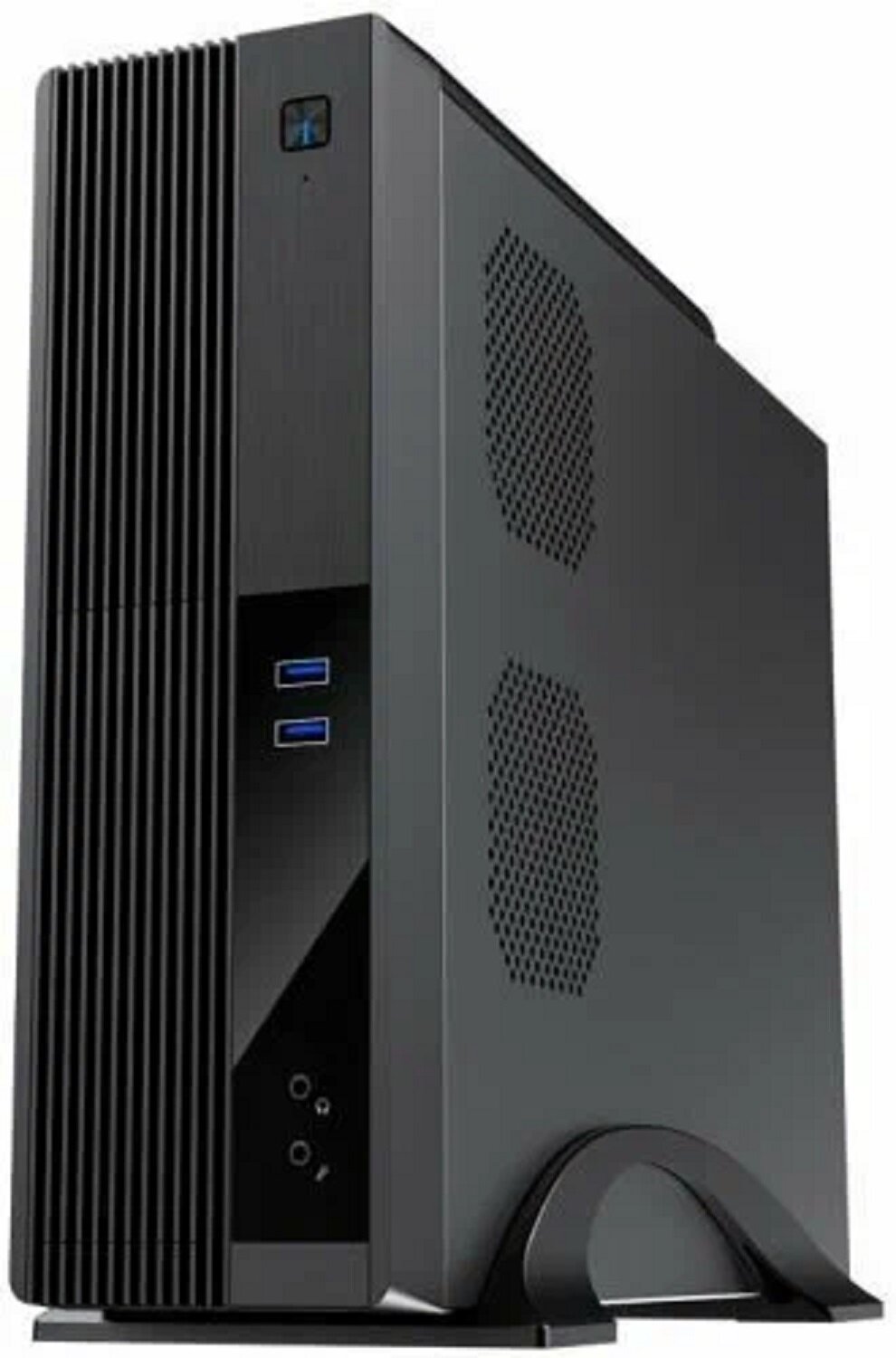 Корпус Powerman ST616BK, Slim-Desktop, Mini-ITX, Flex-ATX, черный