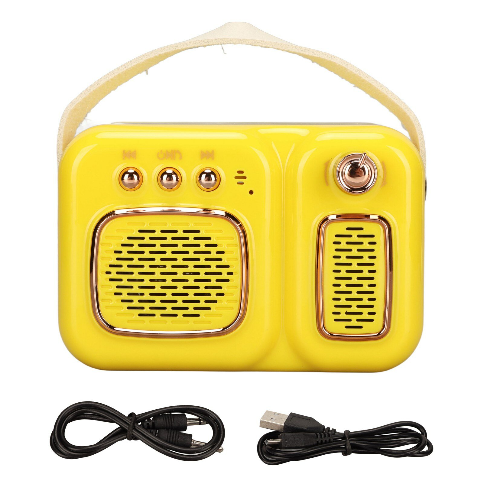 Компактная беспроводная колонка для дома и улицы (Желтая)