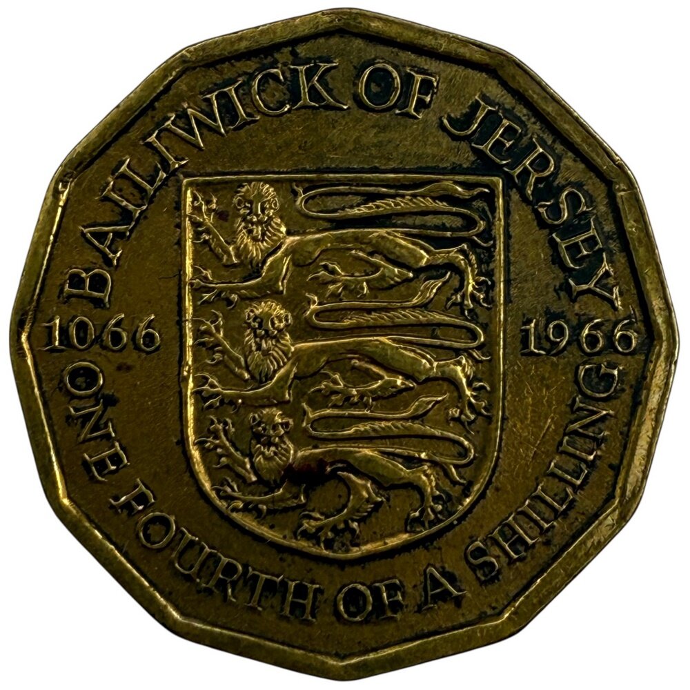 Джерси 1/4 шиллинга 1966 г. (900 лет битве при Гастингсе)