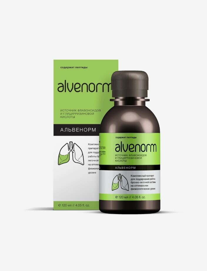 Альвенорм форте 120 мл Поддержка дыхательной системы