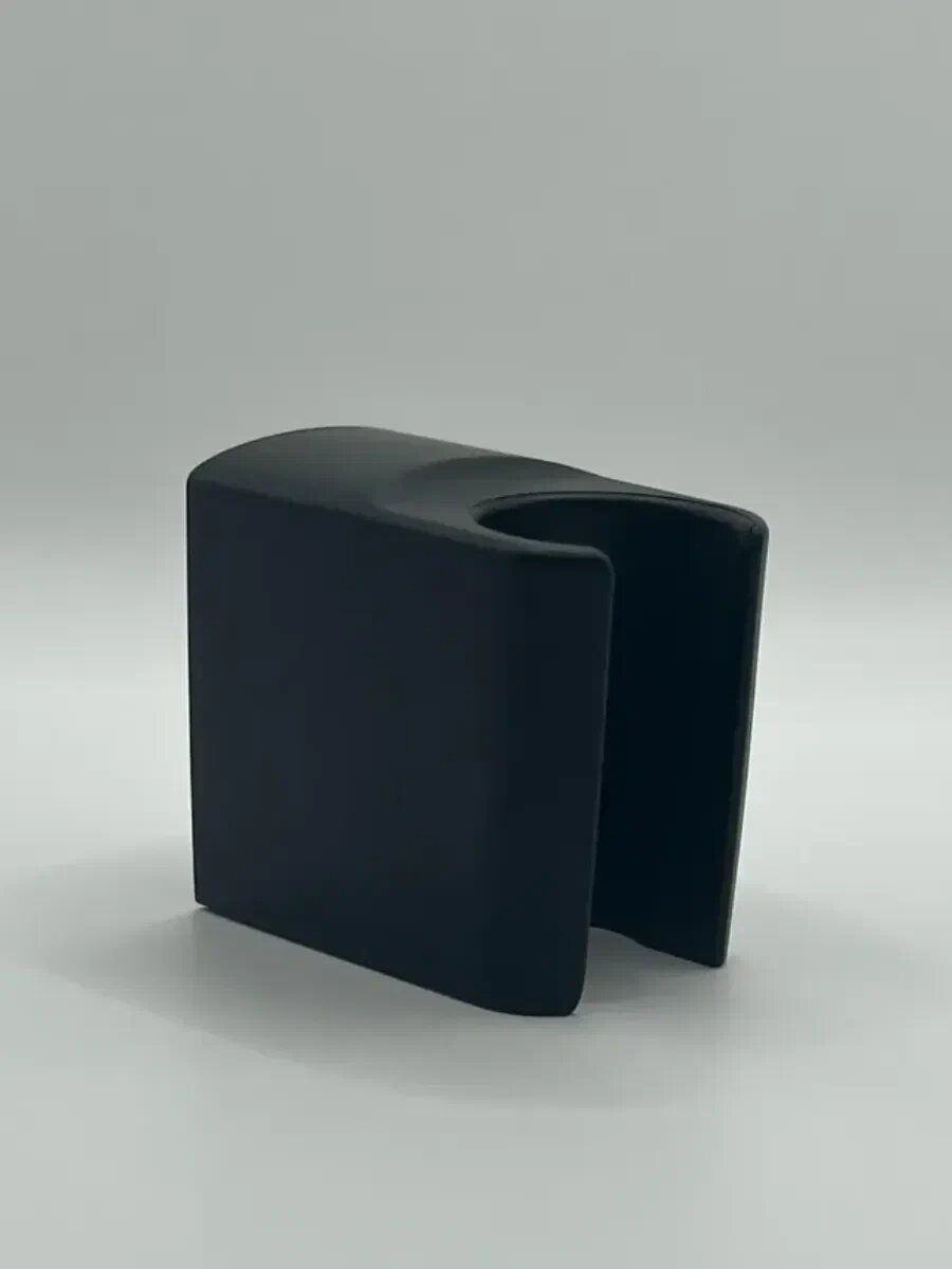 Кронштейн для душа Frap F34-6, настенный, чёрный, пластиковый