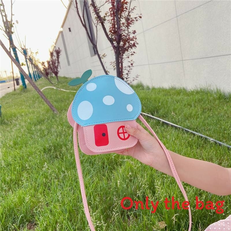 Детская сумка через плечо для девочек с рисунком дом из мультфильма маленькая водонепроницаемая для путешествий синий