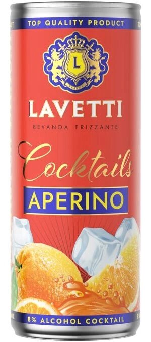 Сидр "Lavetti" Aperino, in can, 12 шт, 250 мл