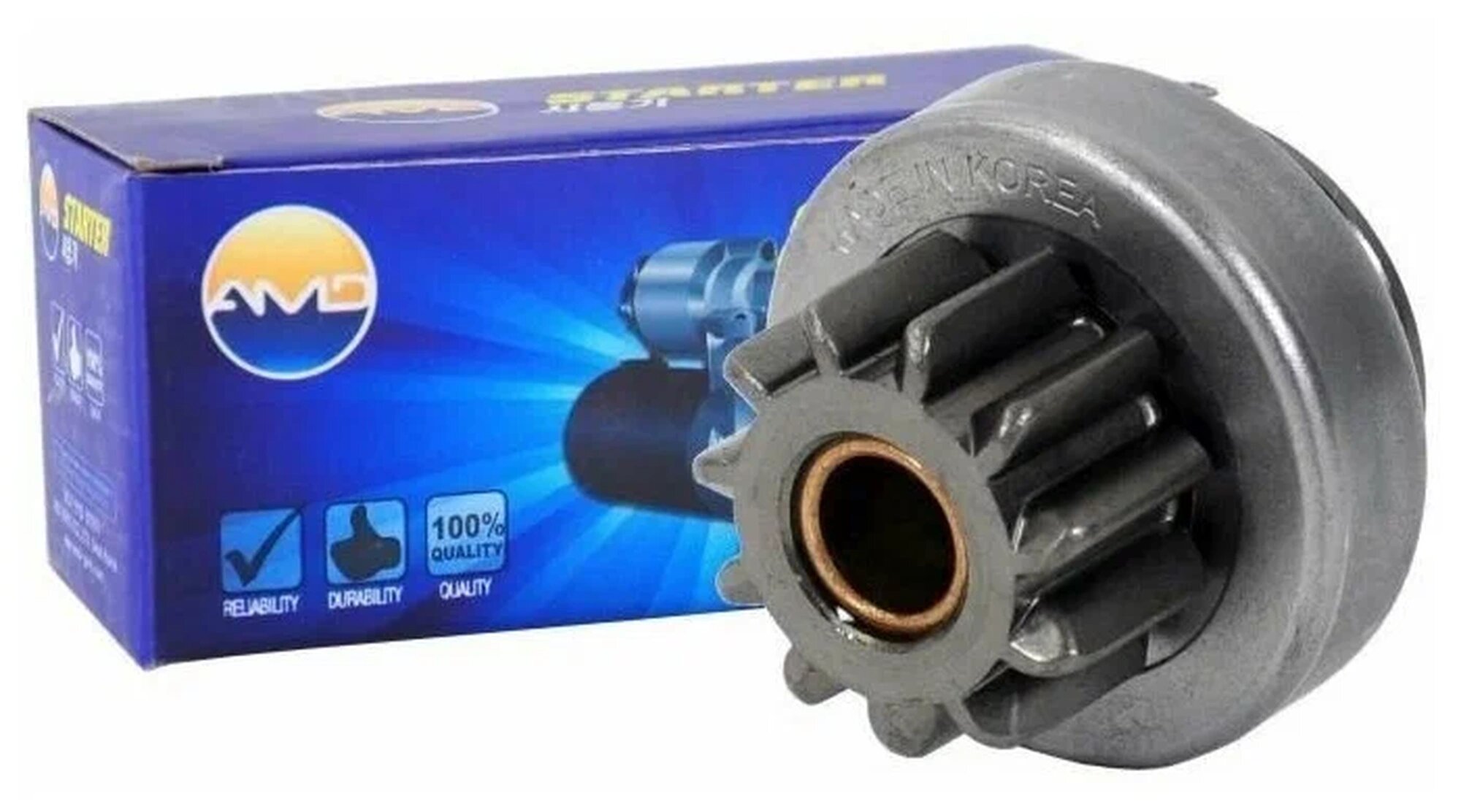 Бендикс стартера AMD AMDEL659, 11 зубцов, для Hyundai Solaris/Creta и KIA Rio