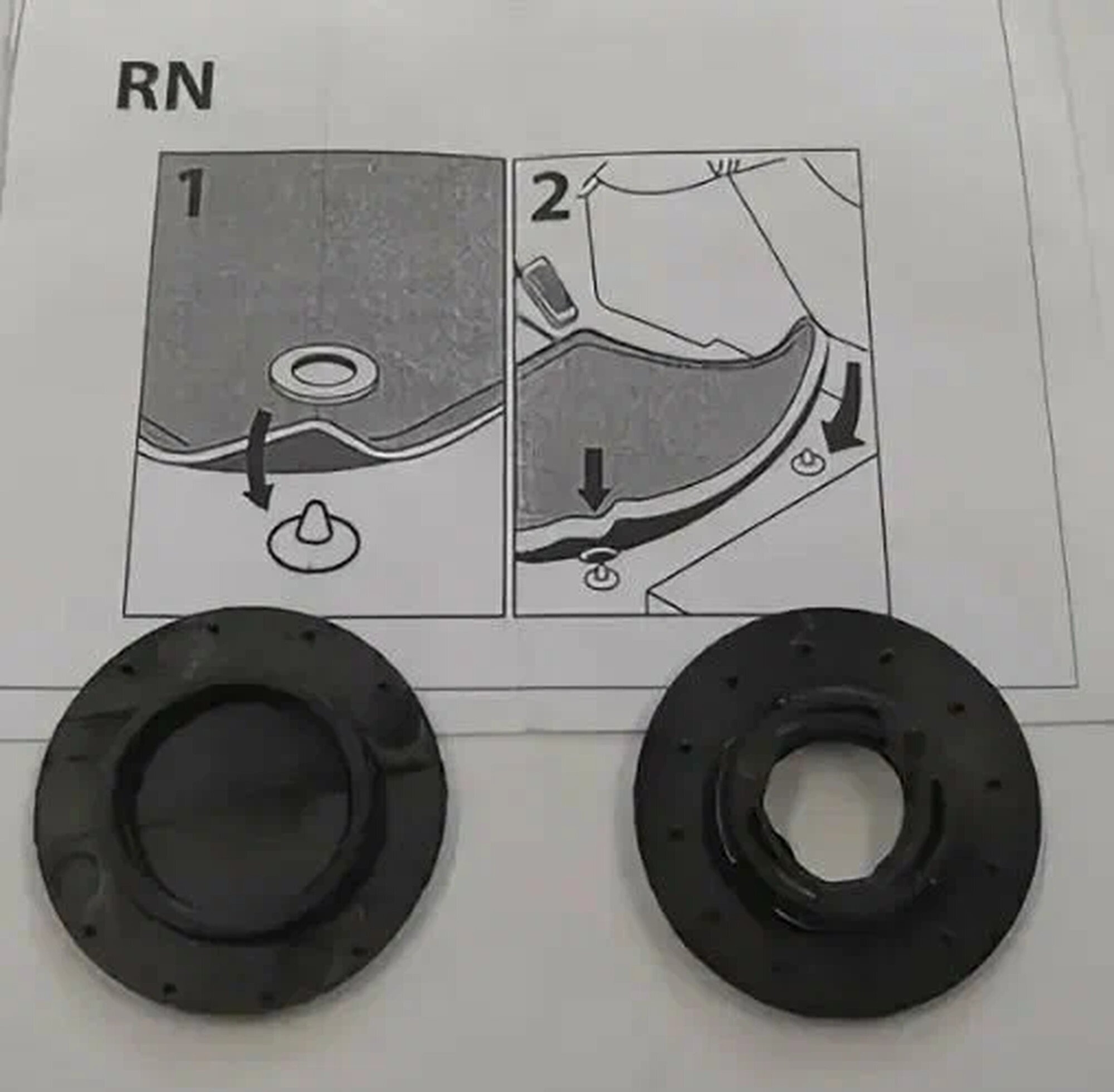 Комплект крепежа LADA 99999210001282, для ковров салона, черный, 1 шт