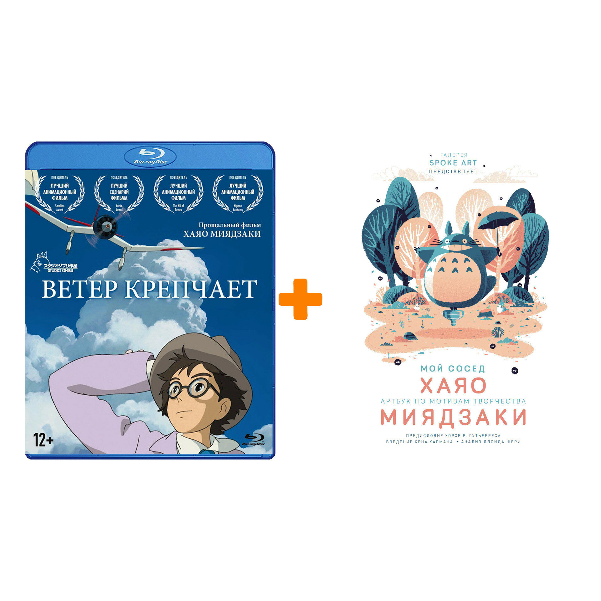Ветер Крепчает (Blu-ray) + Мой сосед Хаяо – Артбук по мотивам творчества Миядзаки