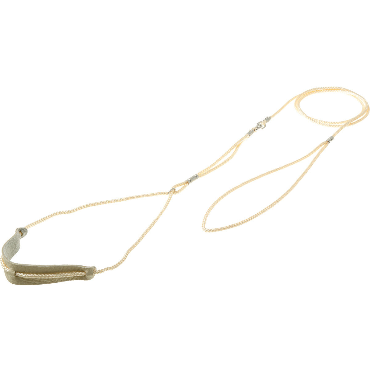 Ринговка для собак, с расширителем, обхват до 58 см, ширина 2,5 мм, длина 120 см, светло-бежевая, ZooOne